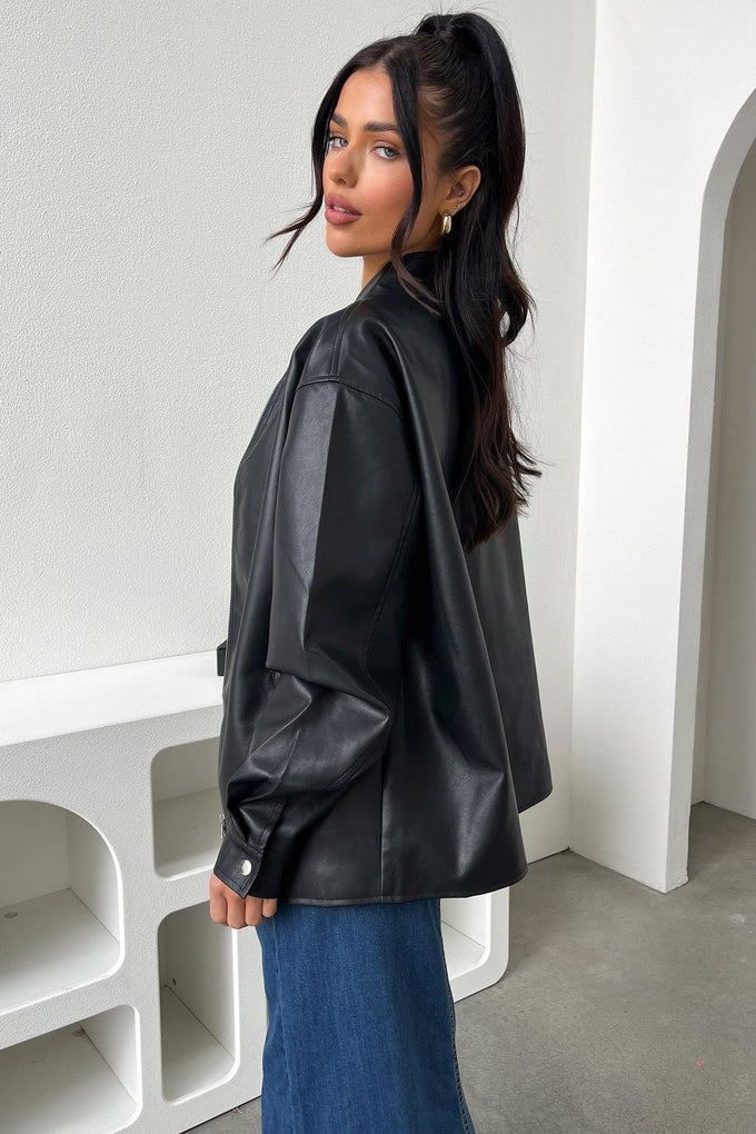 Layson Bomber Jacket - Black – Thats So Fetch NZ